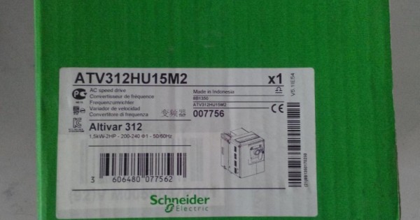 ATV312HU15M2 VFD Inverter Input 1ph 220V Output 3ph 220V 8A 0.5~500Hz 1 ...