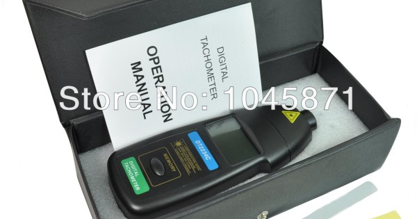 Digital Laser Photo Tachometer RPM Meter Non-Contact Motor Speed Gauge ...