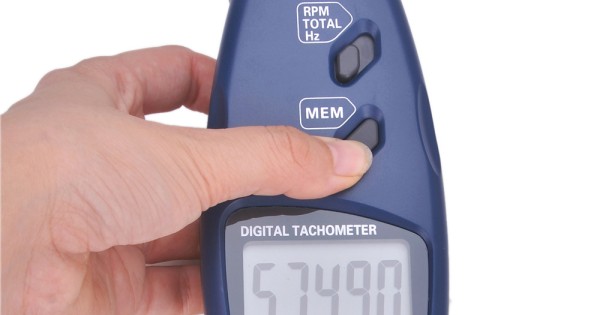 Digital Laser Photo Tachometer RPM Meter Non-Contact Motor Speed Gauge ...